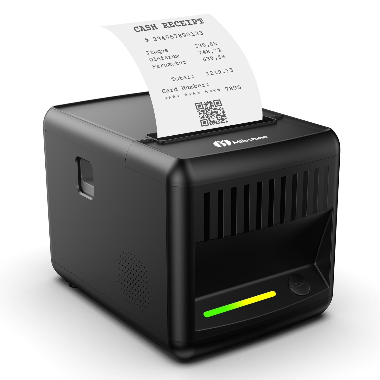 Milestone 80mm Thermal POS Receipt Printer with Auto Cutter, Audio ...