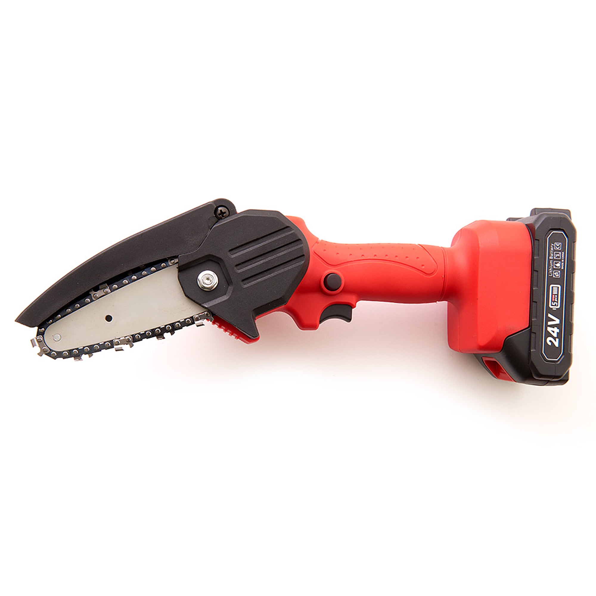 Milex Mini Red Chain Saw - Compact and Powerful with 24V Battery ...