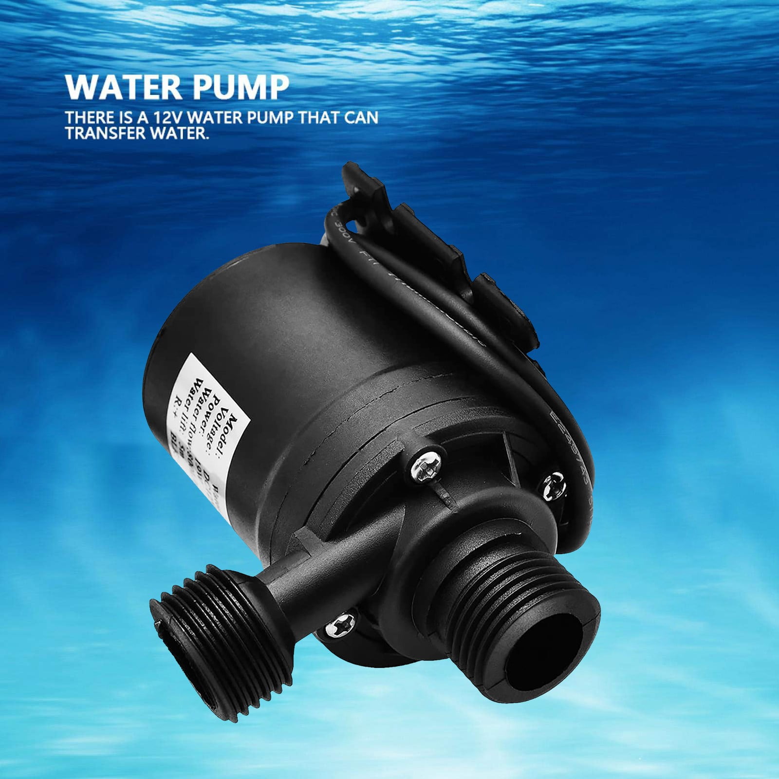 Milexda Brushless Aquarium Submersible Solar Pool Water Circulation ...