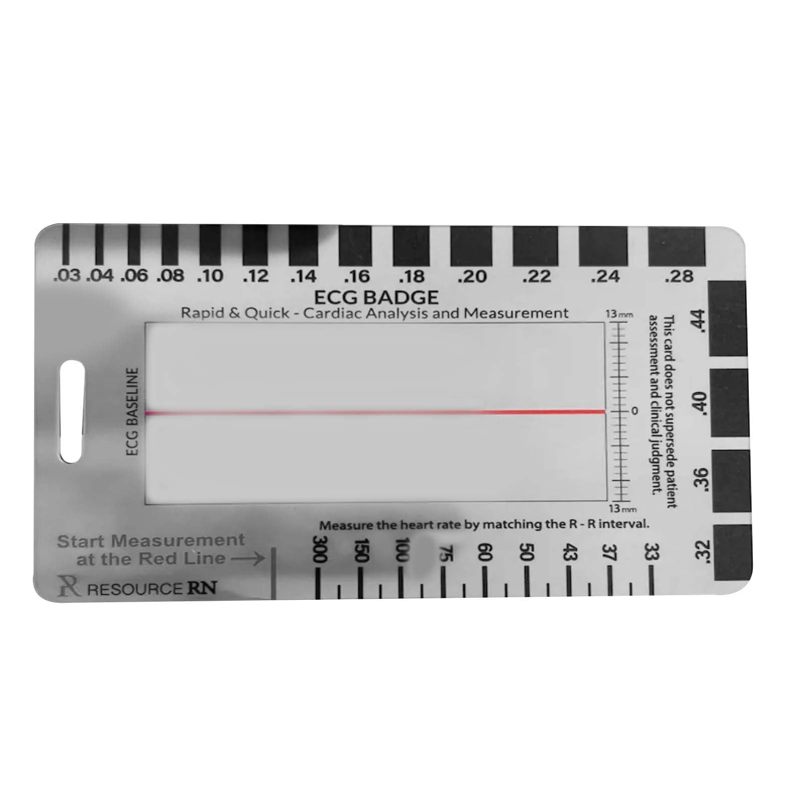 Milexda Clearance Measuring Ruler "/EKG Pocket Card: A Quick Reference ...