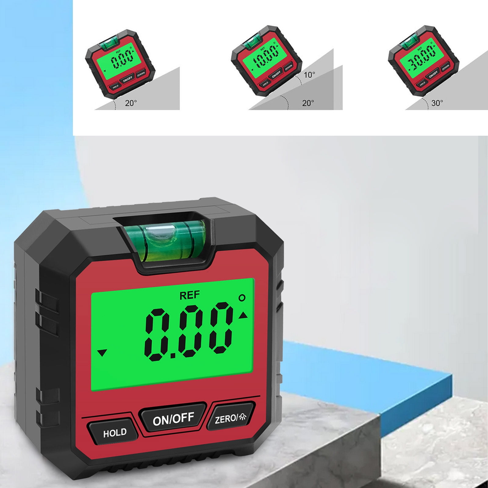 Milexda Digital Protractor Inclinometer Level Goniometer Digital ...