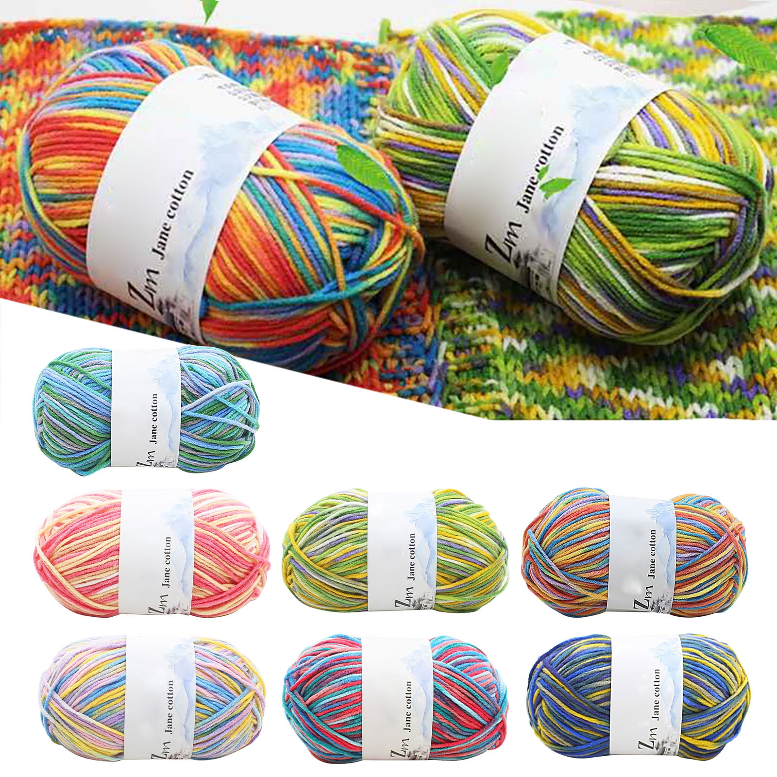 Milexda Milk Cotton Yarn Dyed With Patterns And Colors Medium Coarse ...