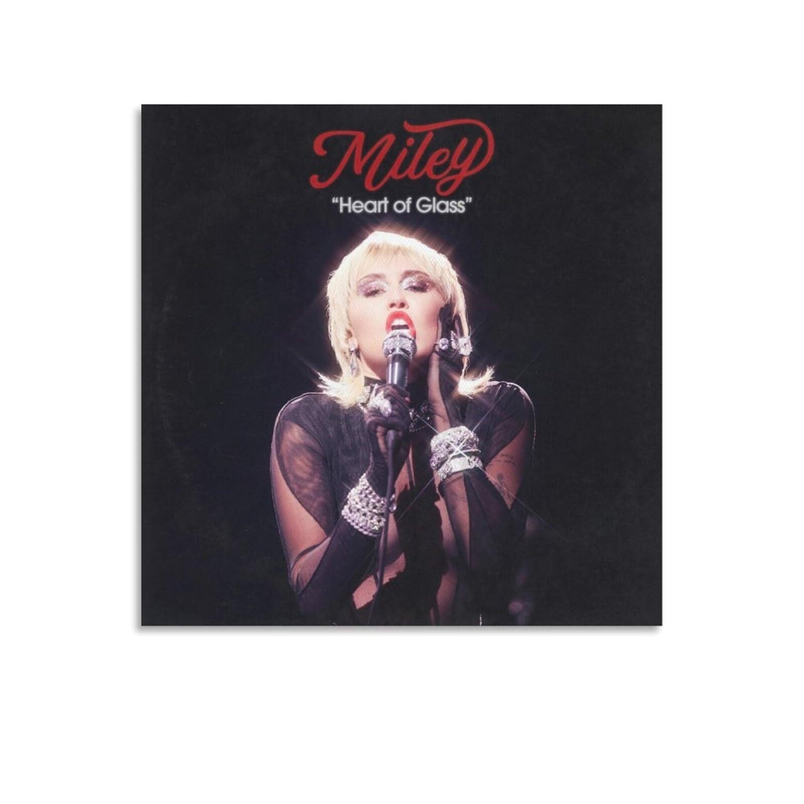 Miley Cyrus Heart of Glass Canvas Poster Bedroom Decoration Landscape ...