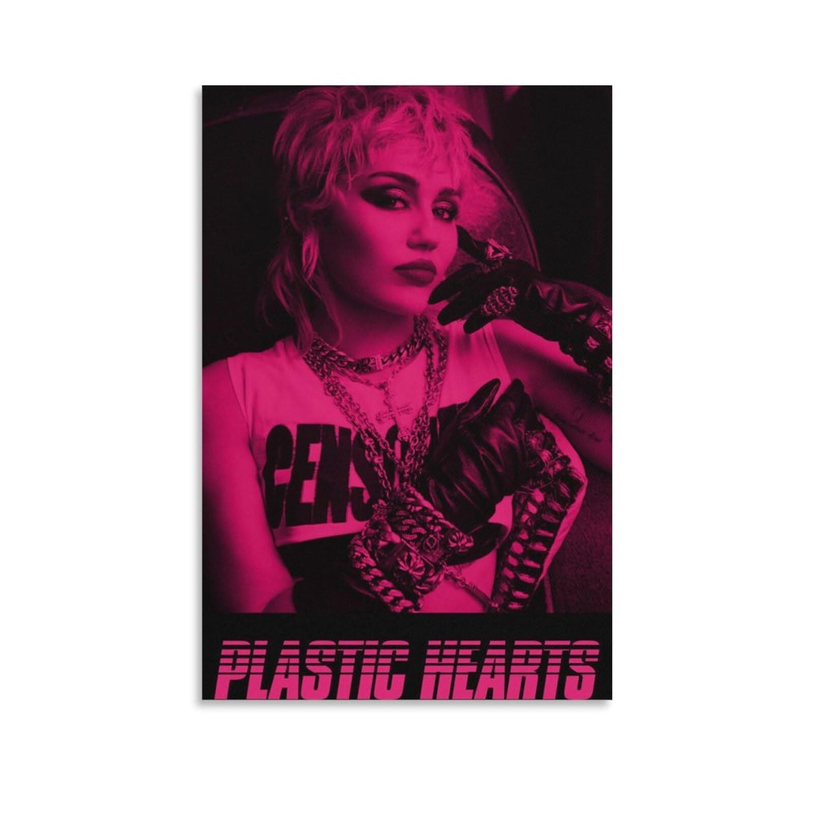 Miley Cyrus Plastic Hearts Canvas Poster Bedroom Decoration Landscape ...