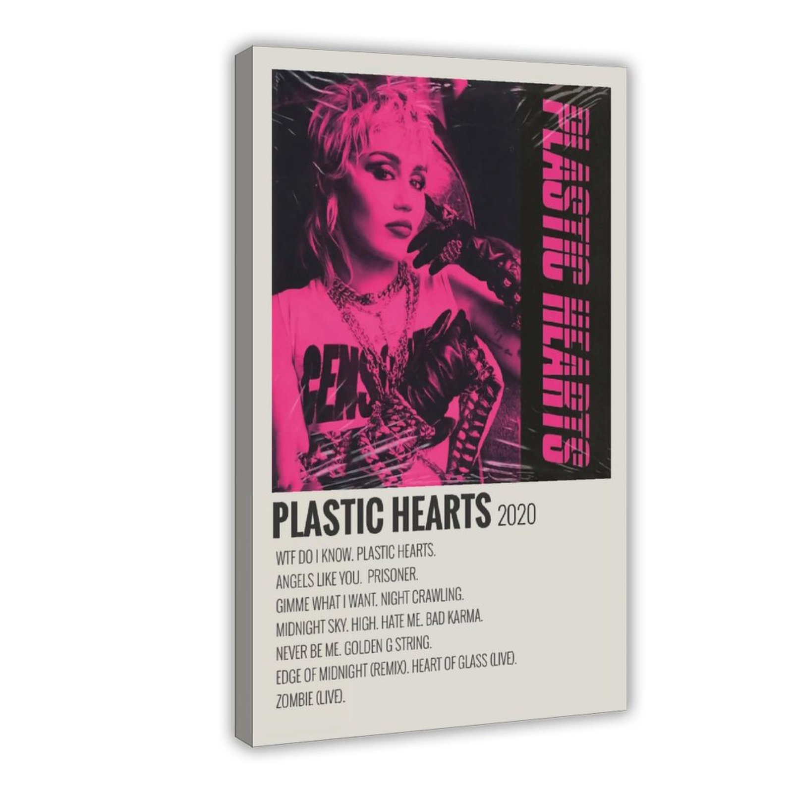 Miley-Cyrus Plastic Hearts Posters Art Print Bedroom Decor for Wall Art ...