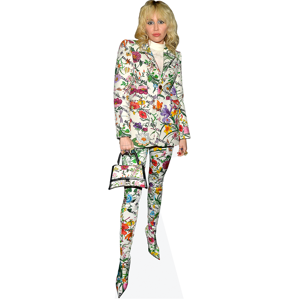Miley Cyrus (Suit) Mini Cardboard Cutout Standee - Walmart.com