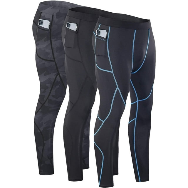 Milin Naco Dry Fit Men's Compression Pants Sports Running Tight Pants ...