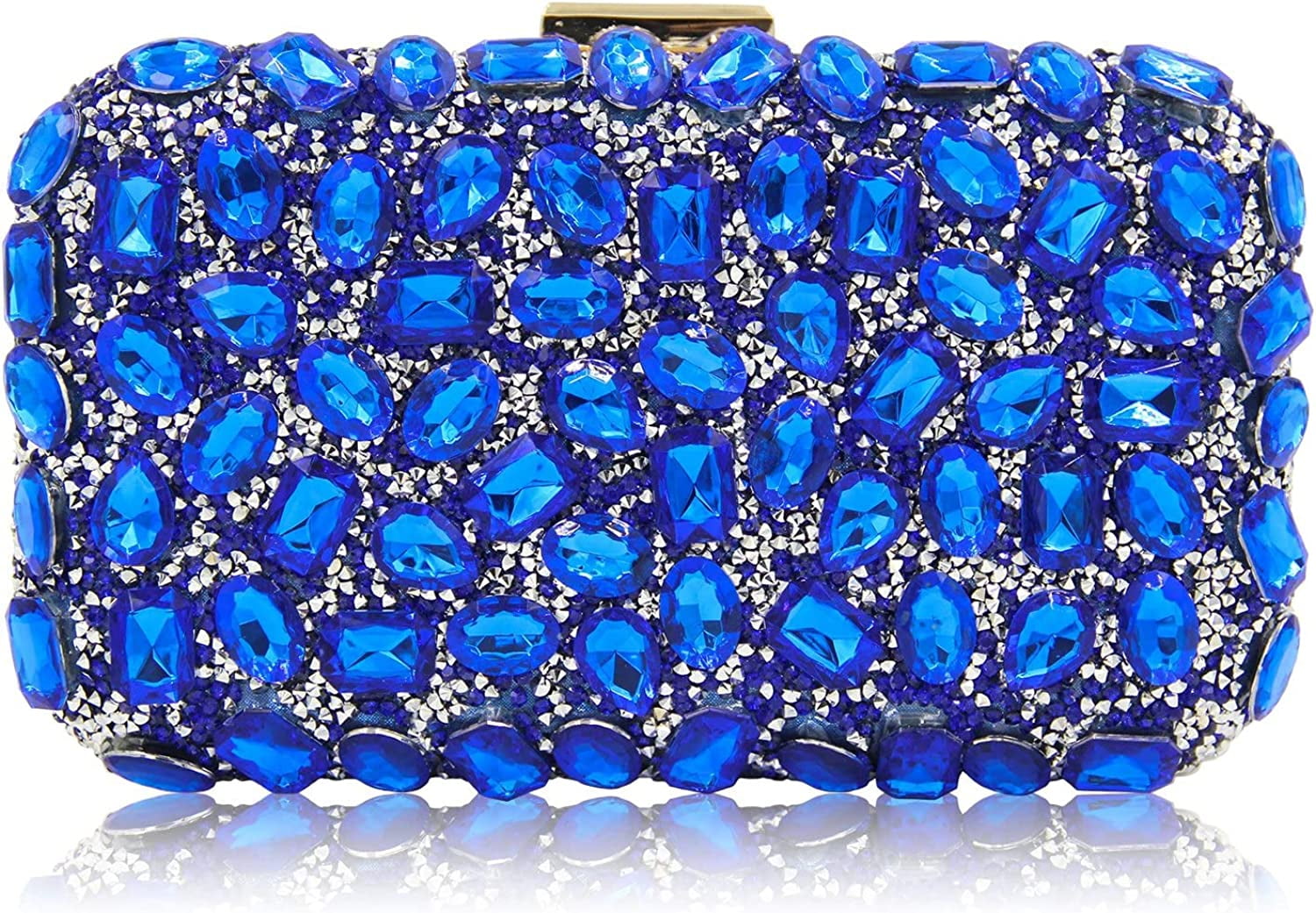 Milisente Women Diamond Clutch Purse Shinning Gemstone Crystal Evening ...