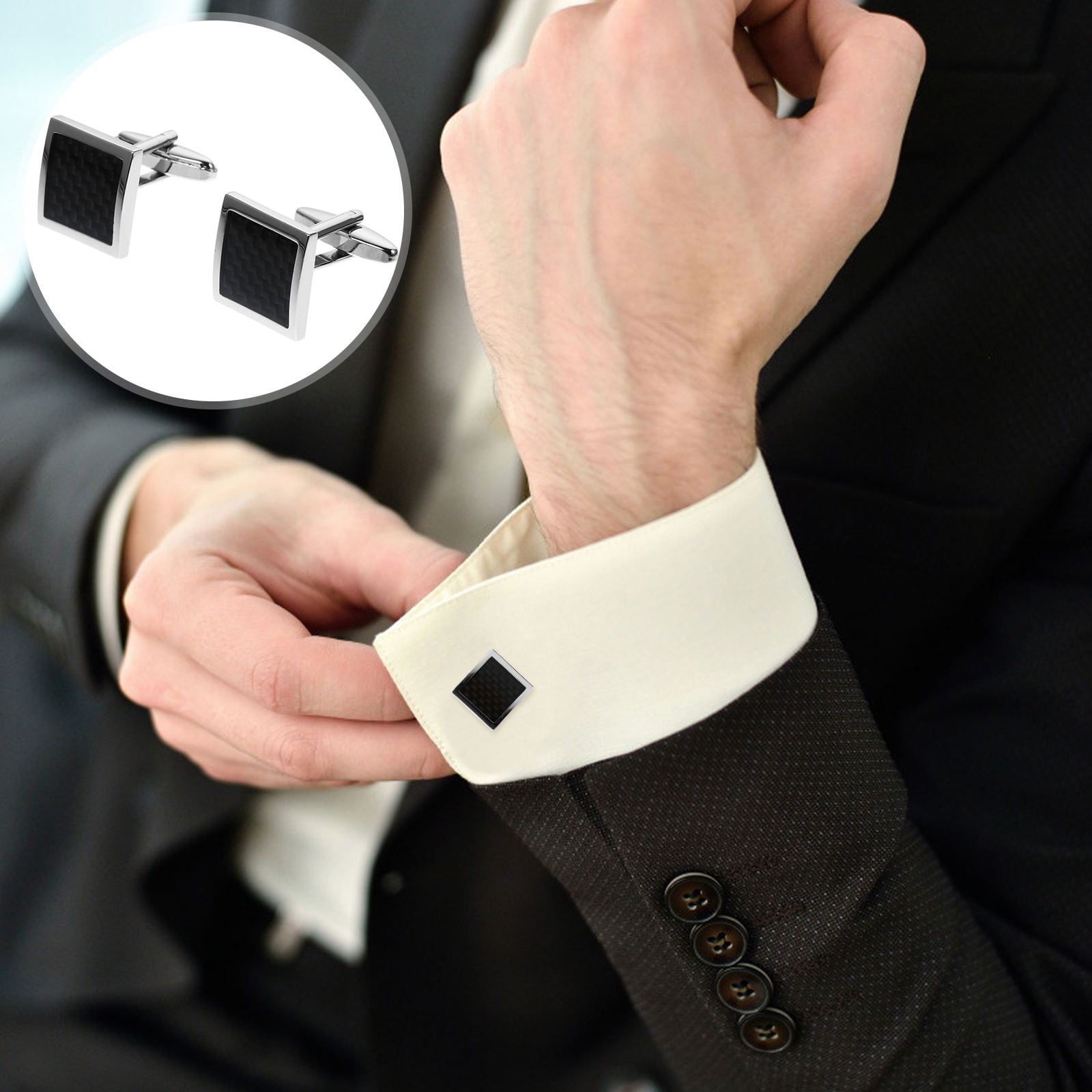 Milisten 1 Cuff Links for Mens Shirts Elegant Male Accessories ...