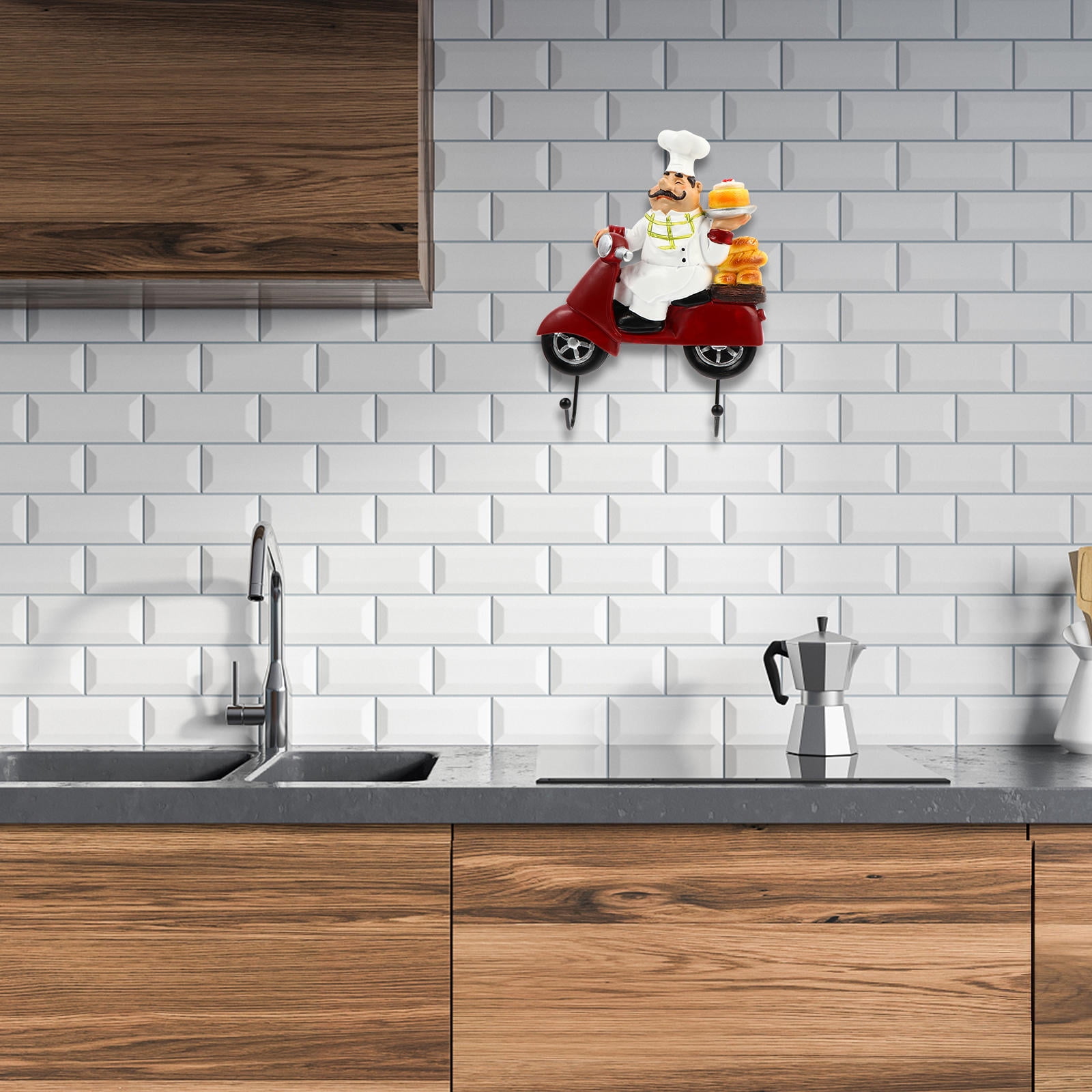 Milisten 1 Pc Bag Hooks for Wall Red Motorcycle Chef Design Wall ...