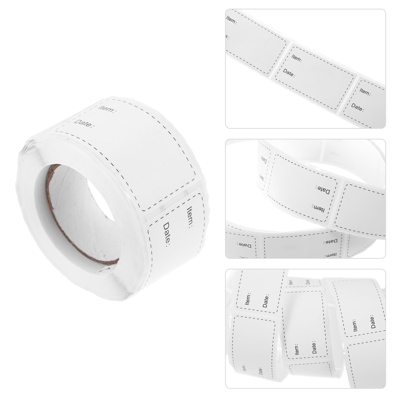 Milisten Food Stickers Refrigerator Freezer White 1 Roll 250 Labels Per ...