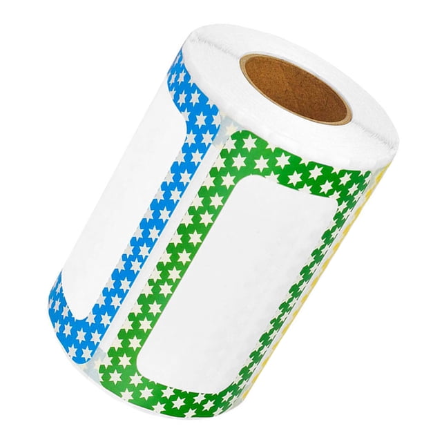 Milisten 1 Roll Name Tag Sticker Multi Color Simple and Elegant for ...