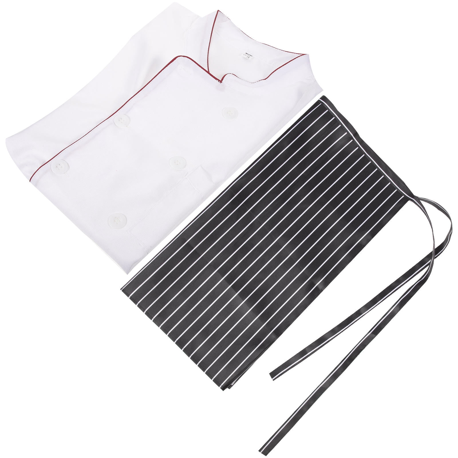 Milisten 1 Set Chef Coat and Apron for Culinary Professionals Short ...