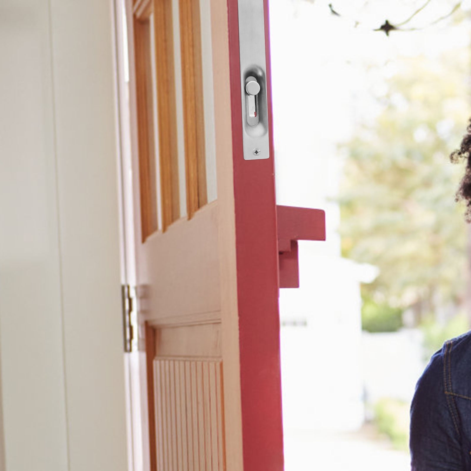 Milisten 1 Set Flush Bolt Stainless Steel Concealed Design for Home ...