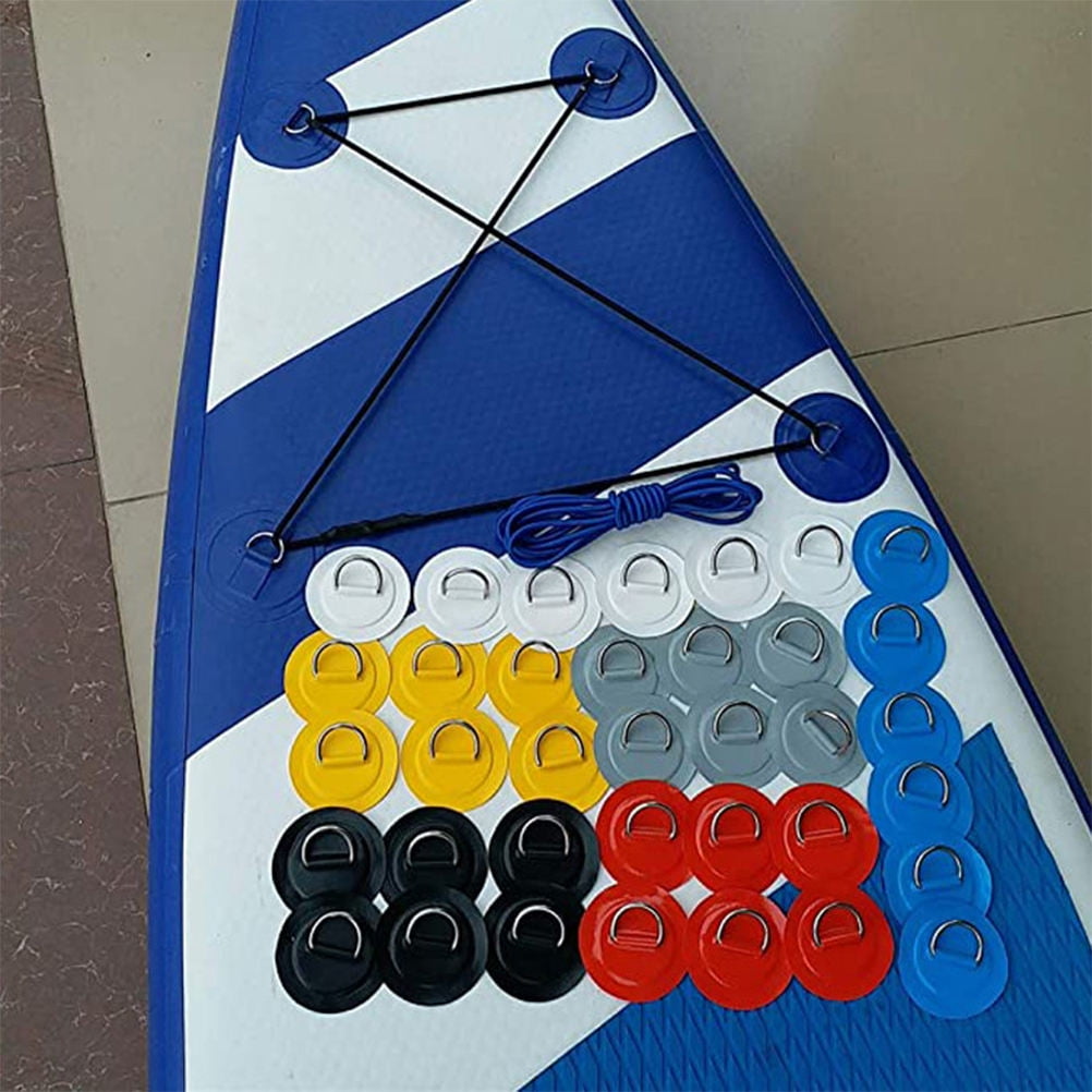 Milisten 1 Set Kayak Deck Rigging Kit with D Ring Pads for Paddle Board ...
