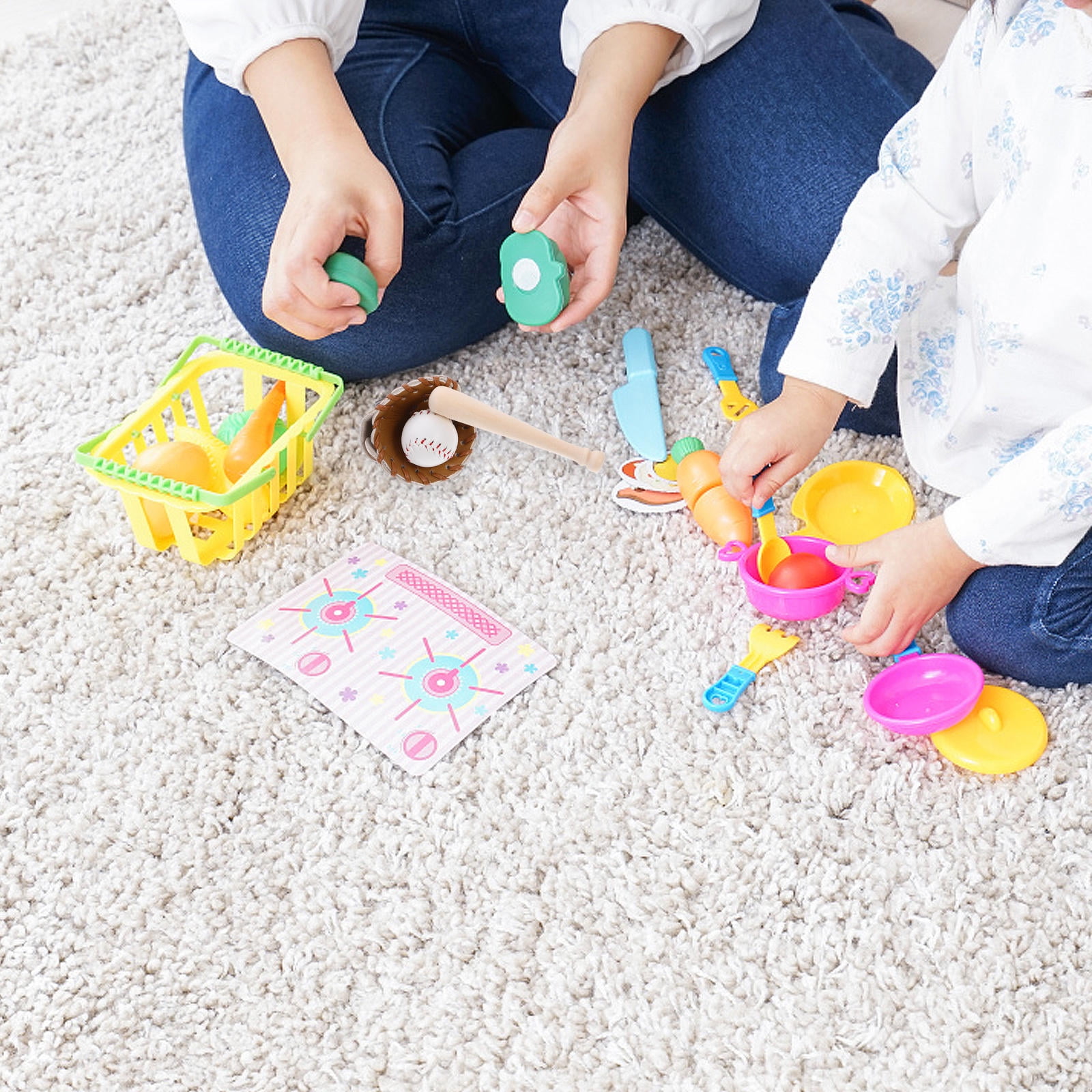 Milisten 1 Set Mini Baseball Kit Wooden Leather Sports Balls For ...