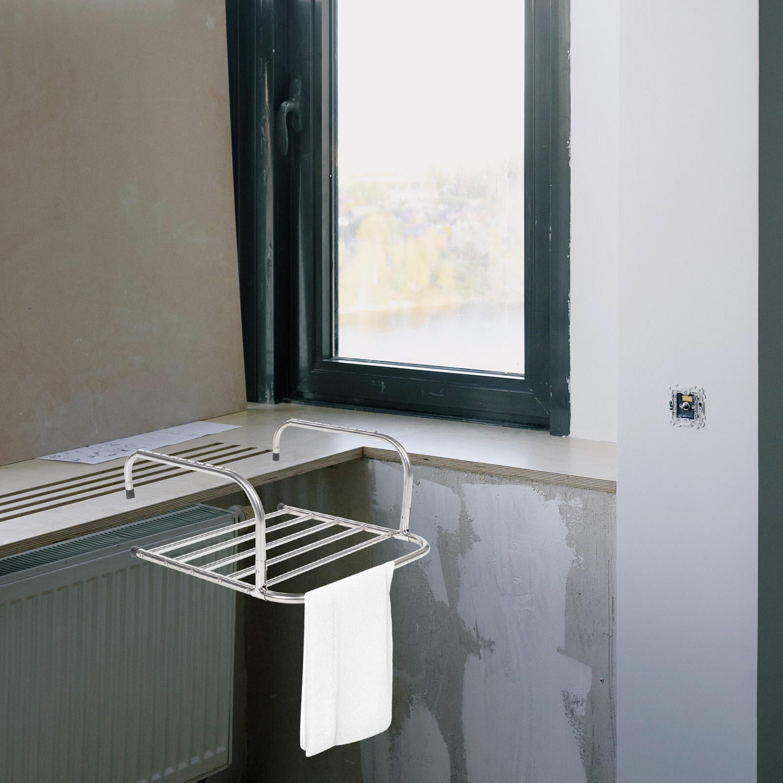 Milisten Shoe Drying Rack Windowsill Drying Rack Stainless Steel 1 Set ...