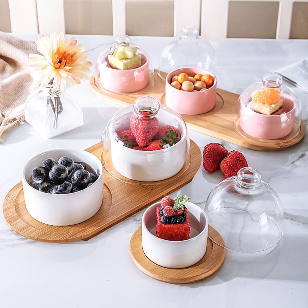 Milisten Restaurant Serving Bowls Wood White 1 Set - Walmart.com