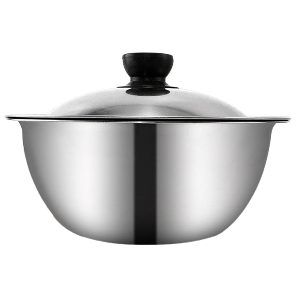 Milisten Round Stainless Steel Mixing Bowl 1 Set 7.9In Silver - Walmart.com