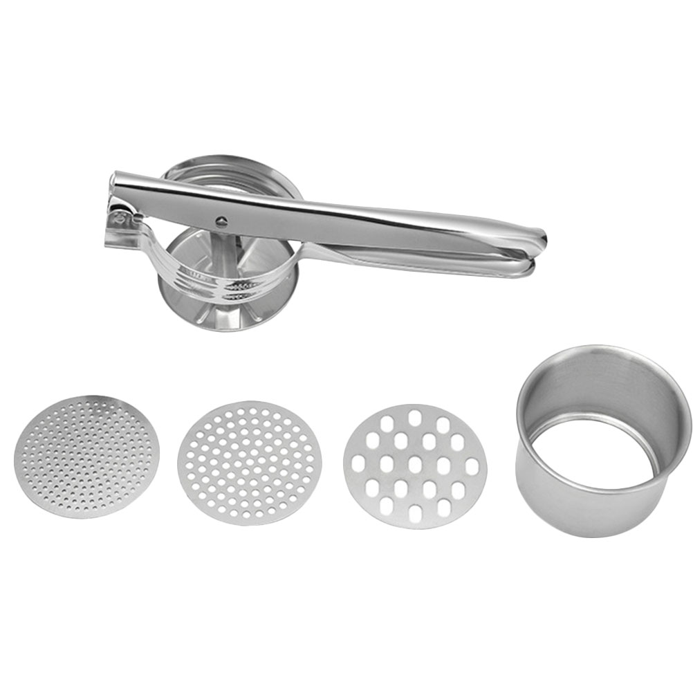 Milisten Hand Held Potato Masher Silver 1 Set 10.6x3.5x3.3in - Walmart.com