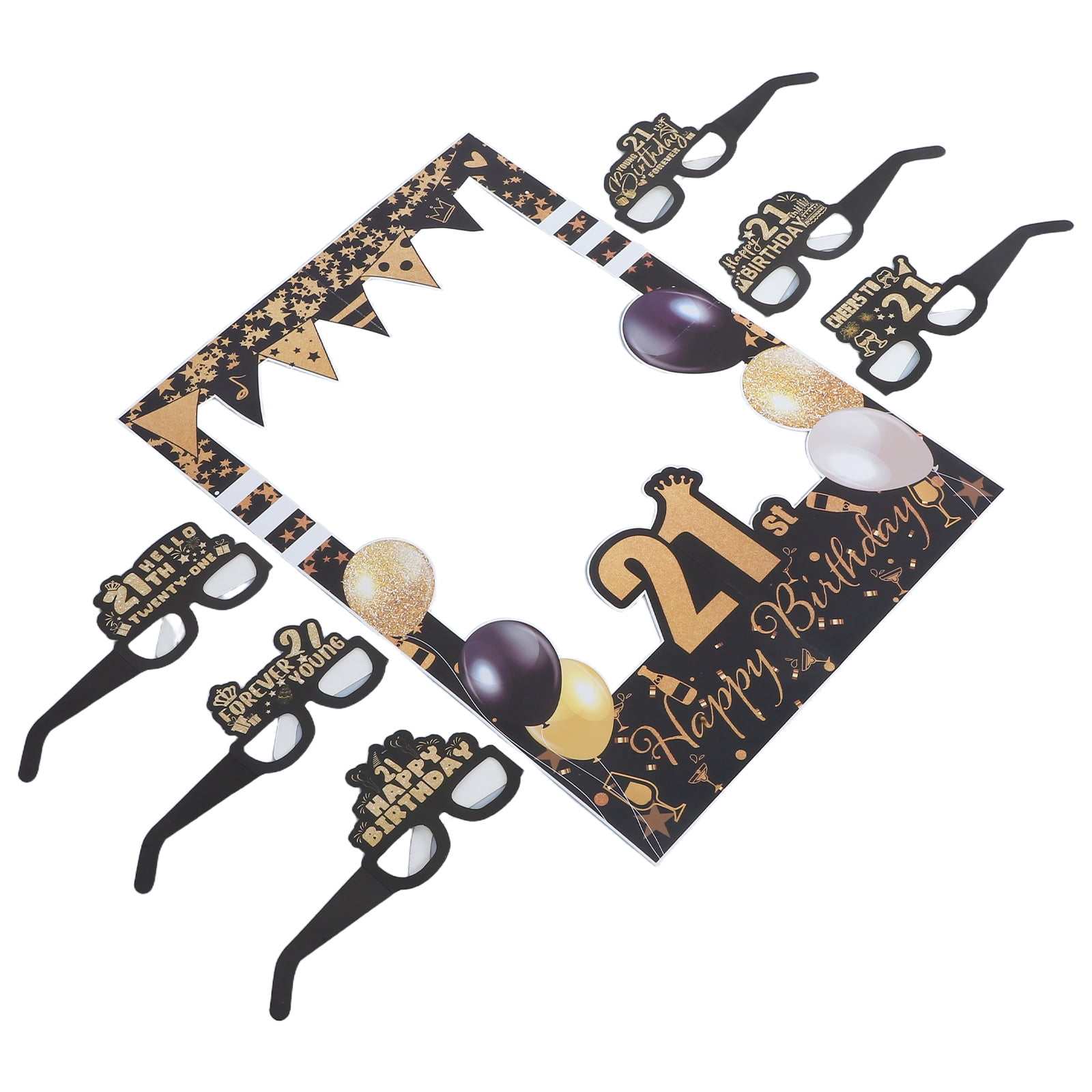 Milisten 1 Set Themed Party Style Birthday Party Glasses Black Paper ...