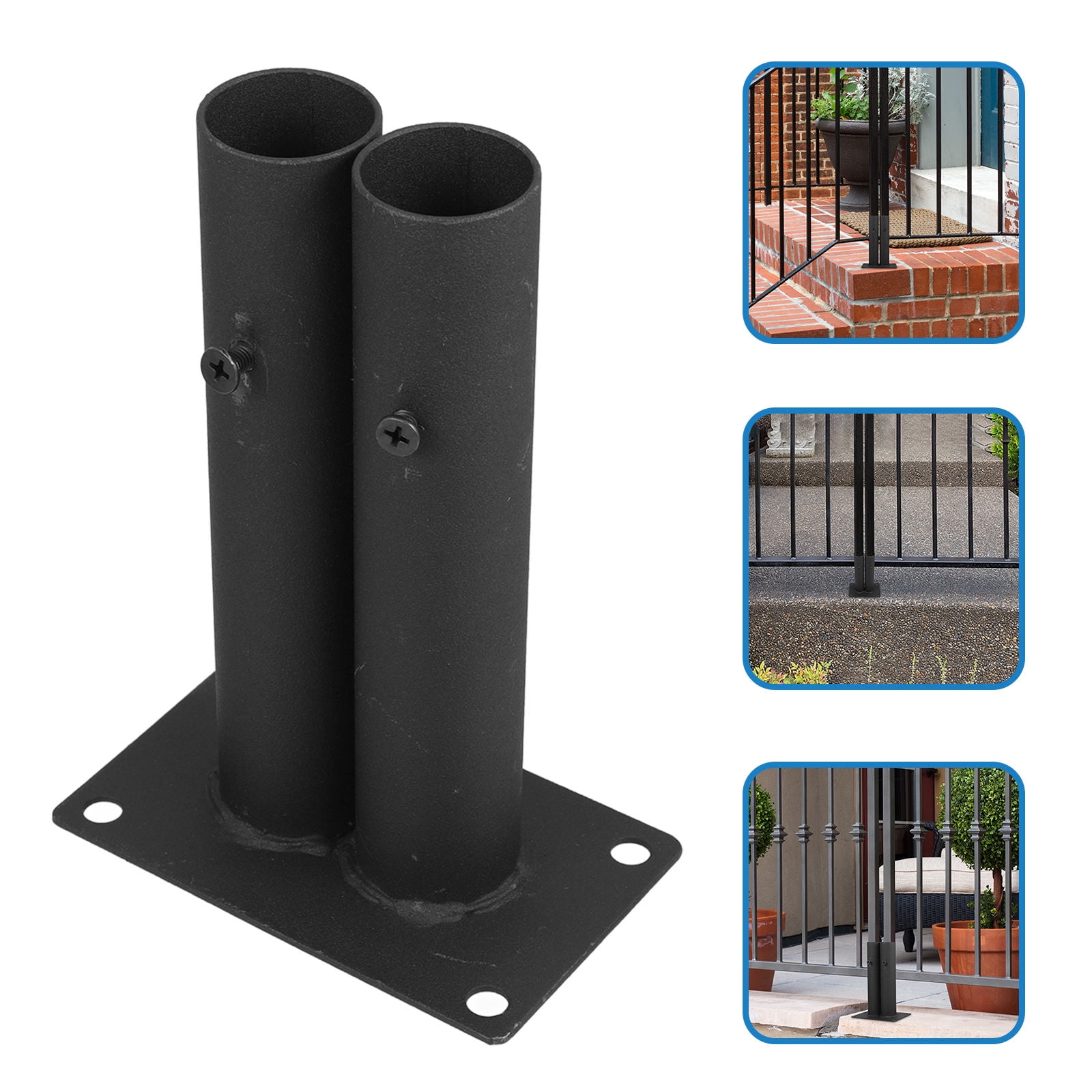 Milisten Yard Garden Border Edging Fence Black 1 Set 5.1x4.7x3.1in ...