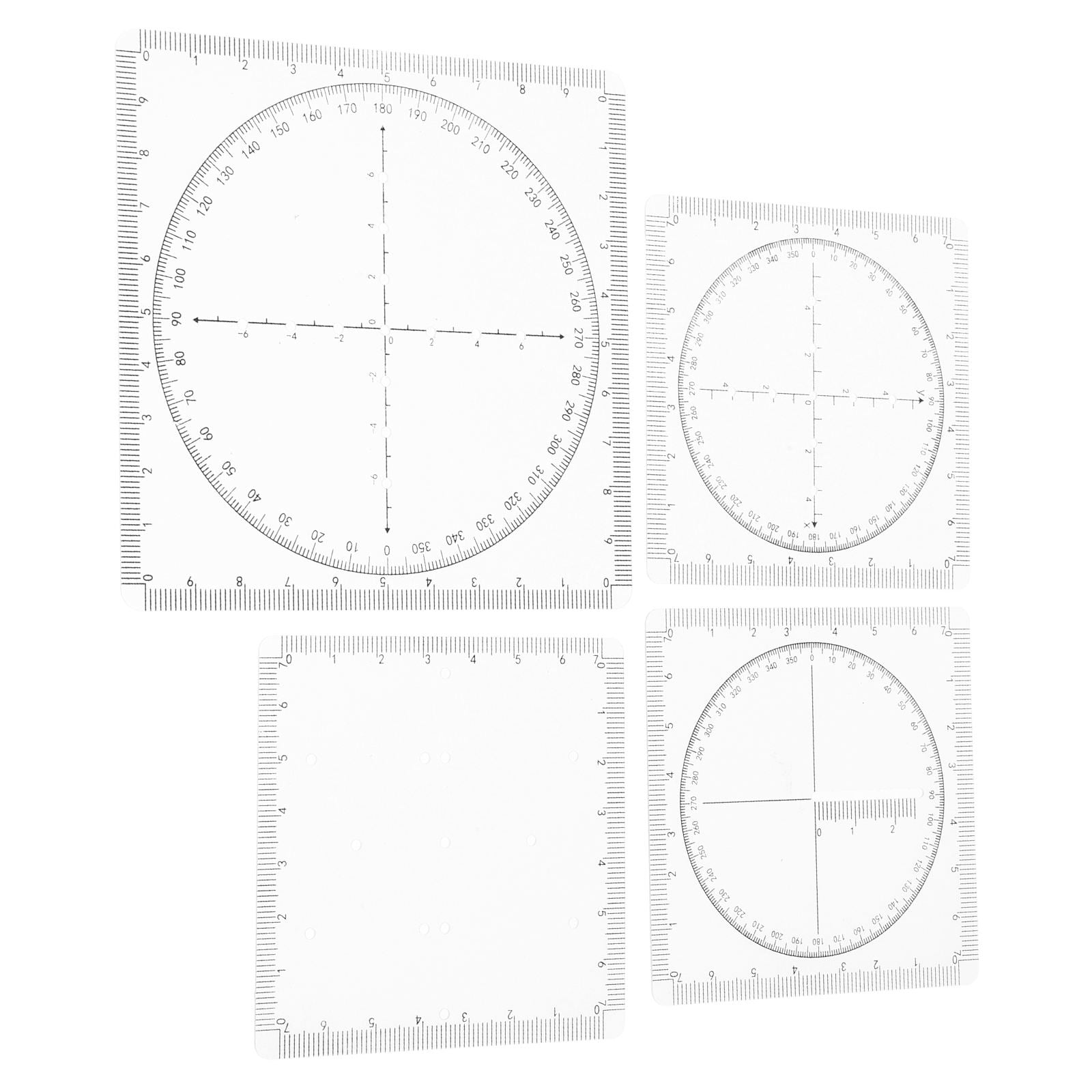 Milisten 1 Set of Students Drawing Template Plastic Stencil Template ...