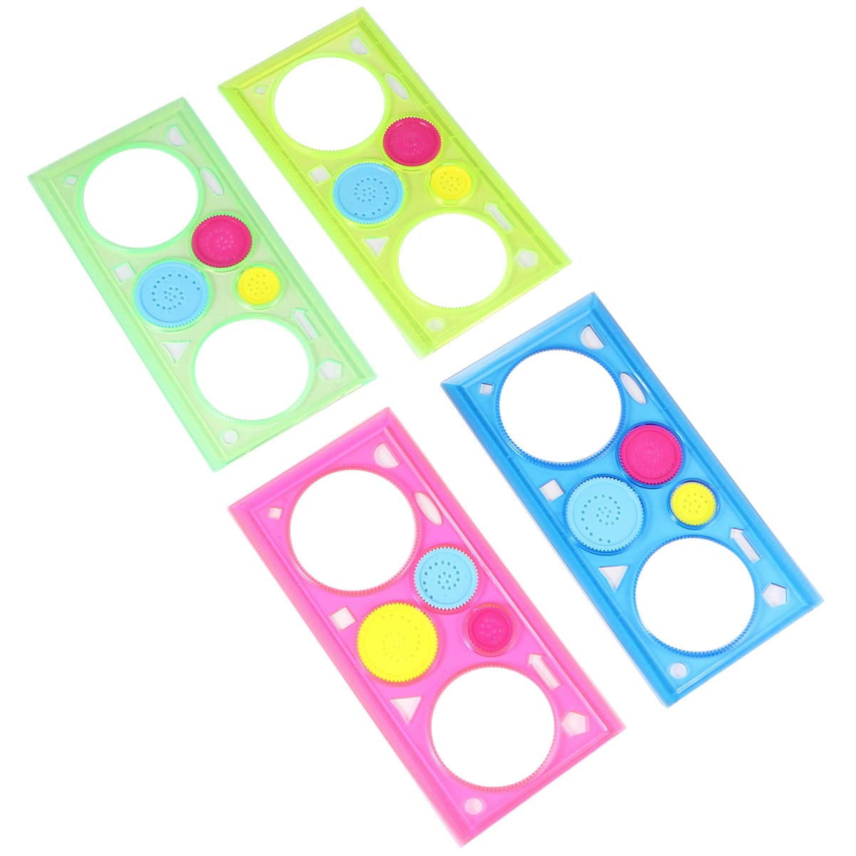 Milisten 10 Pcs Primary TSF6 Shapes Template Set, 10 Pieces Drawing ...