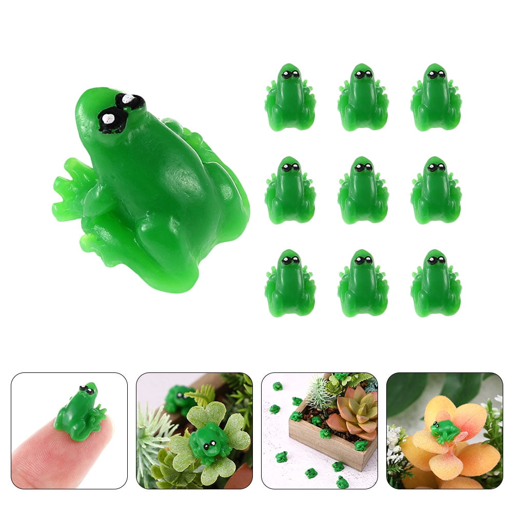 Milisten 10 Pcs Tiny Toys Little Mini Frog Frog Photo Prop 1.5X1CM ...
