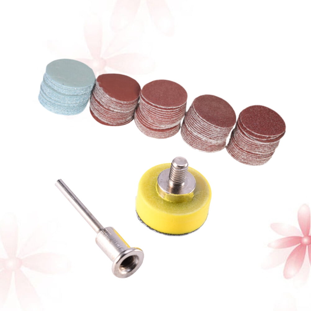 Milisten 100Pcs Sanding Discs Pad Kit for Drill with Backer Plate ...