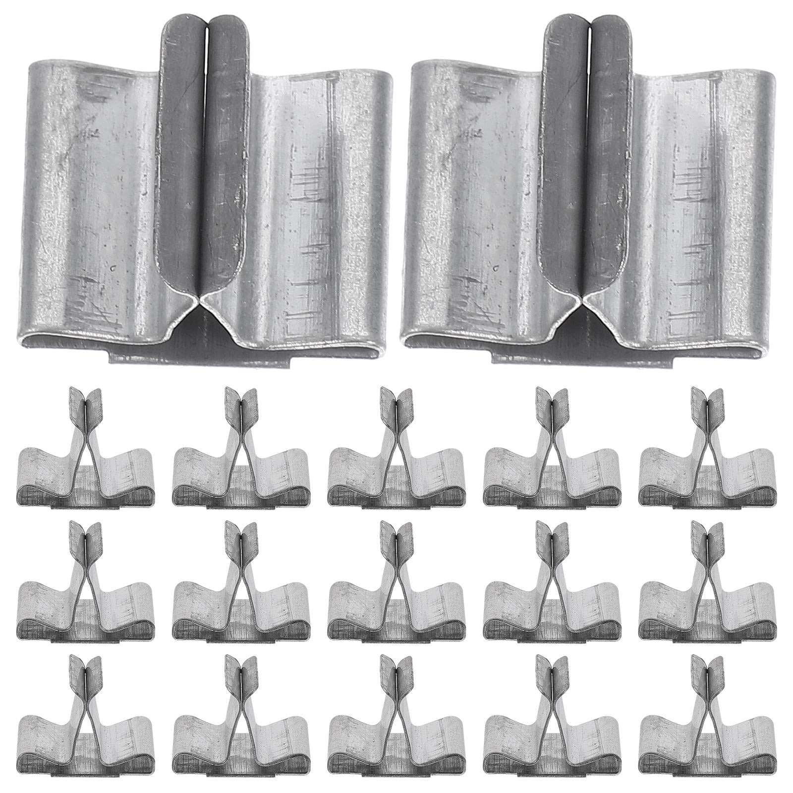 Milisten Wick Holders for Candle Making Metal Base Clips Silver 100Pcs ...