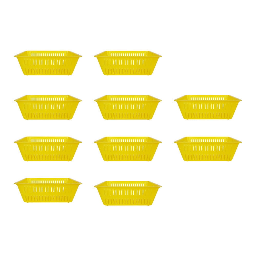 Milisten 10Pack Plastic Coin Baskets for Supermarkets Home Office ...