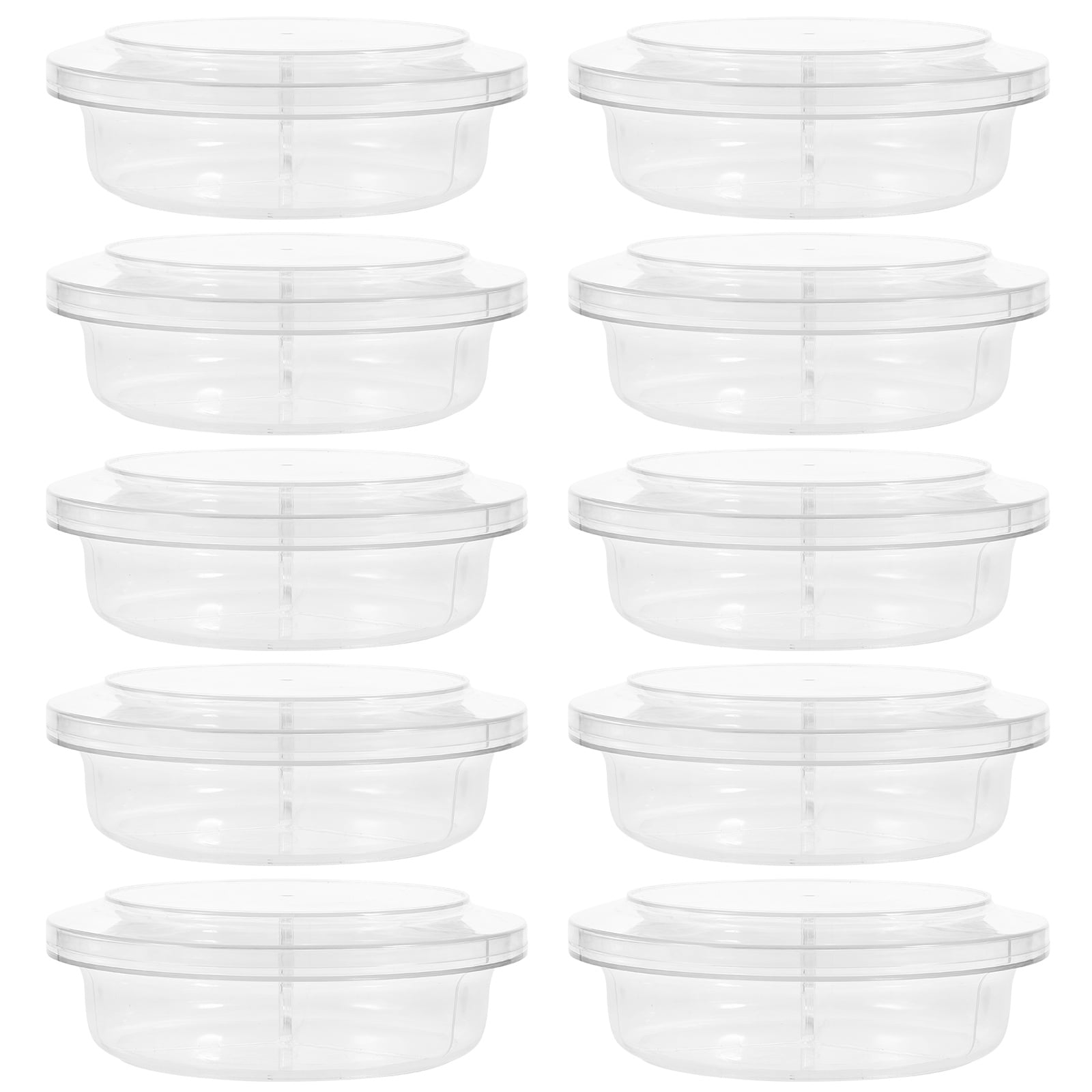 Milisten 10Pcs Storage Box for General Users Transparent Square Shaped ...