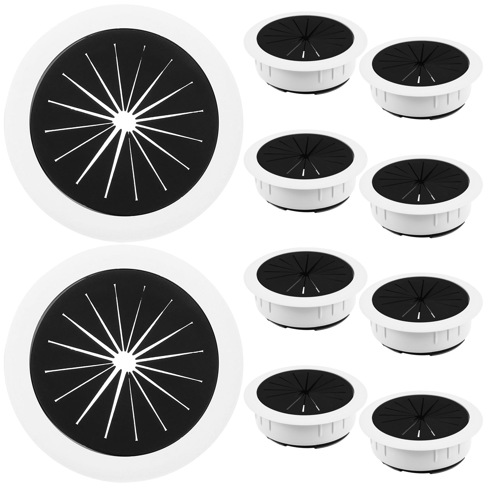 Milisten 10Set Desk Grommet Plastic For Conference Room Cord Hole Cover ...