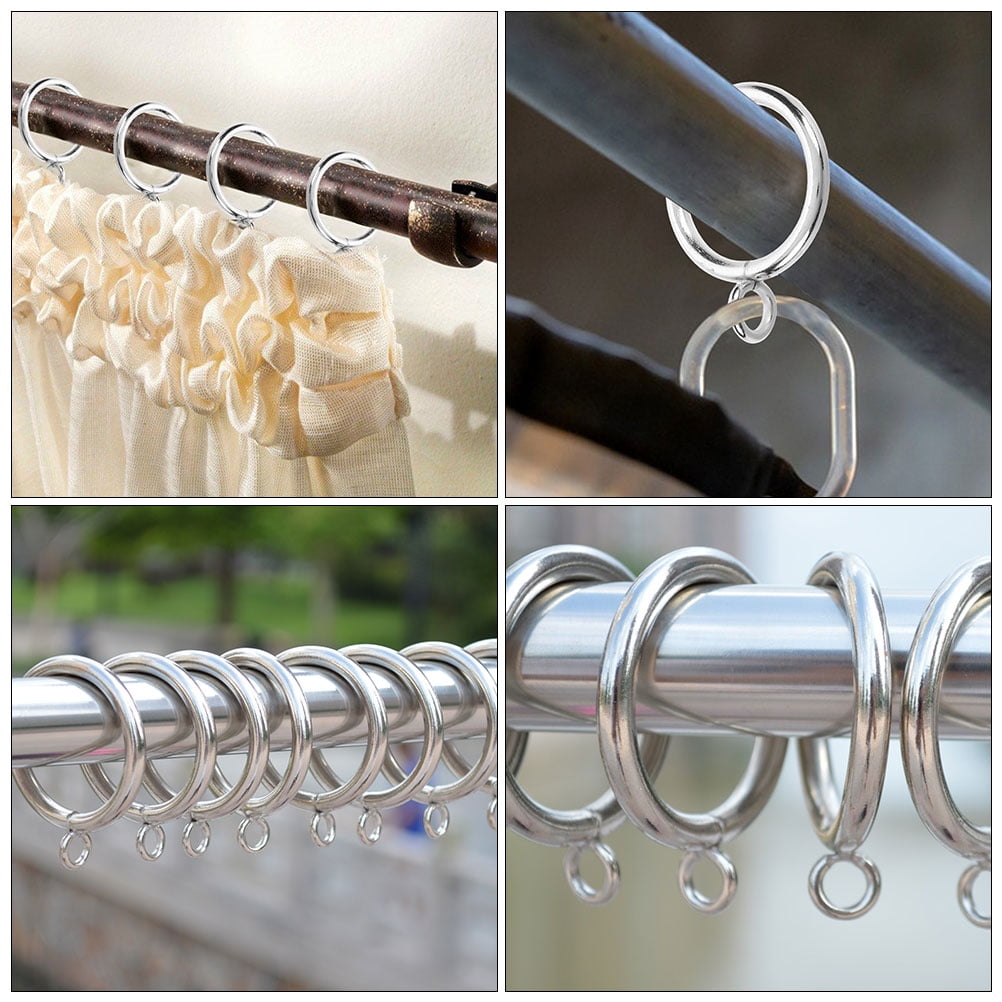 Milisten 10pcs Drapery Pins In Silver Iron For Smooth Sliding Home ...