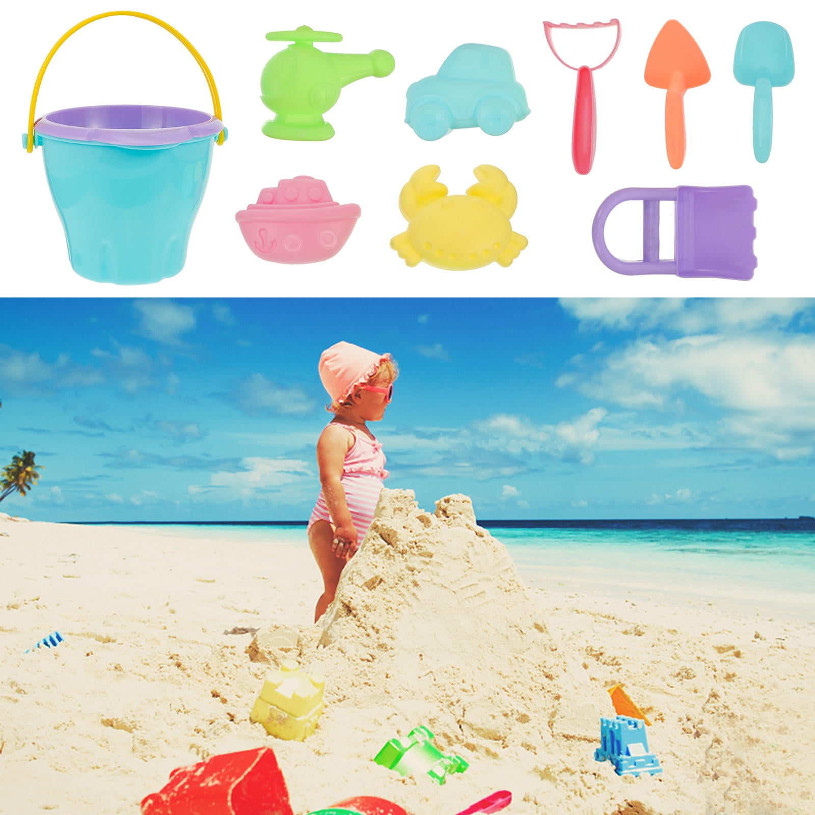 Milisten 10pcs/set Children Beach Toys Kids Play Water Toys Funny ...