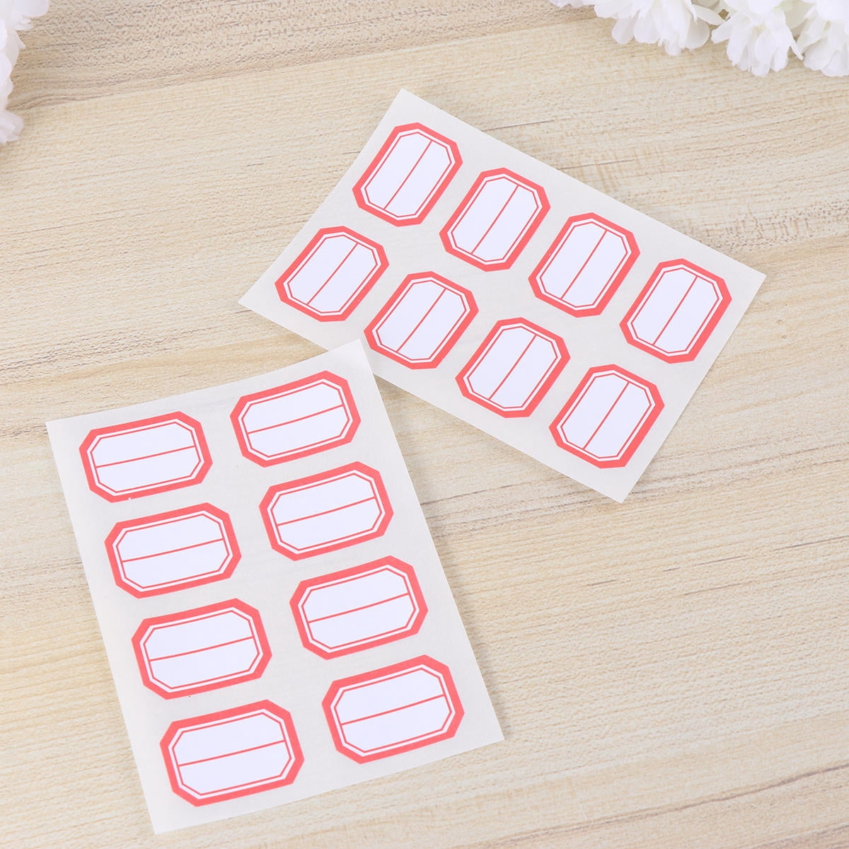 Milisten Blank Label Sticker Sheet Self-adhesive Labels 12 Sheets ...