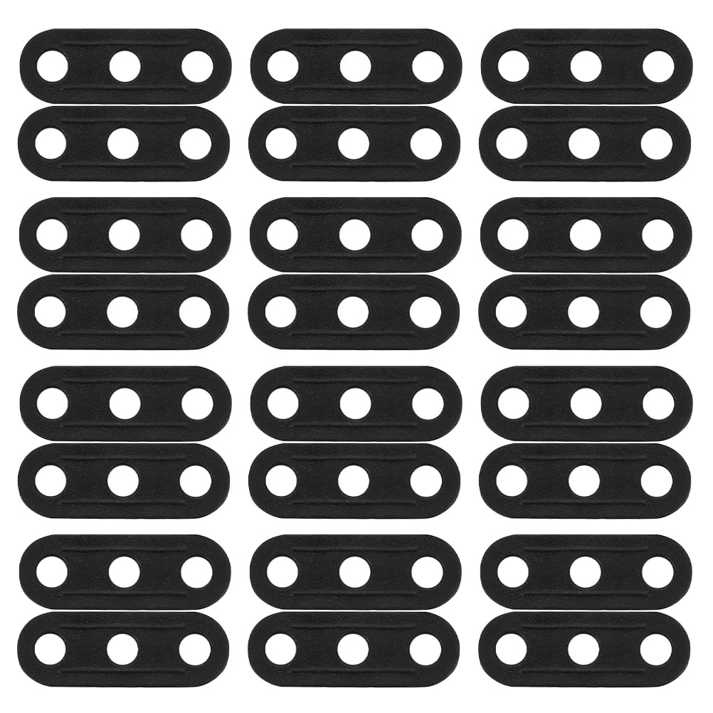 Milisten 150Pcs Tent Rope Buckle Black Three Hole Tensioner for Quick ...