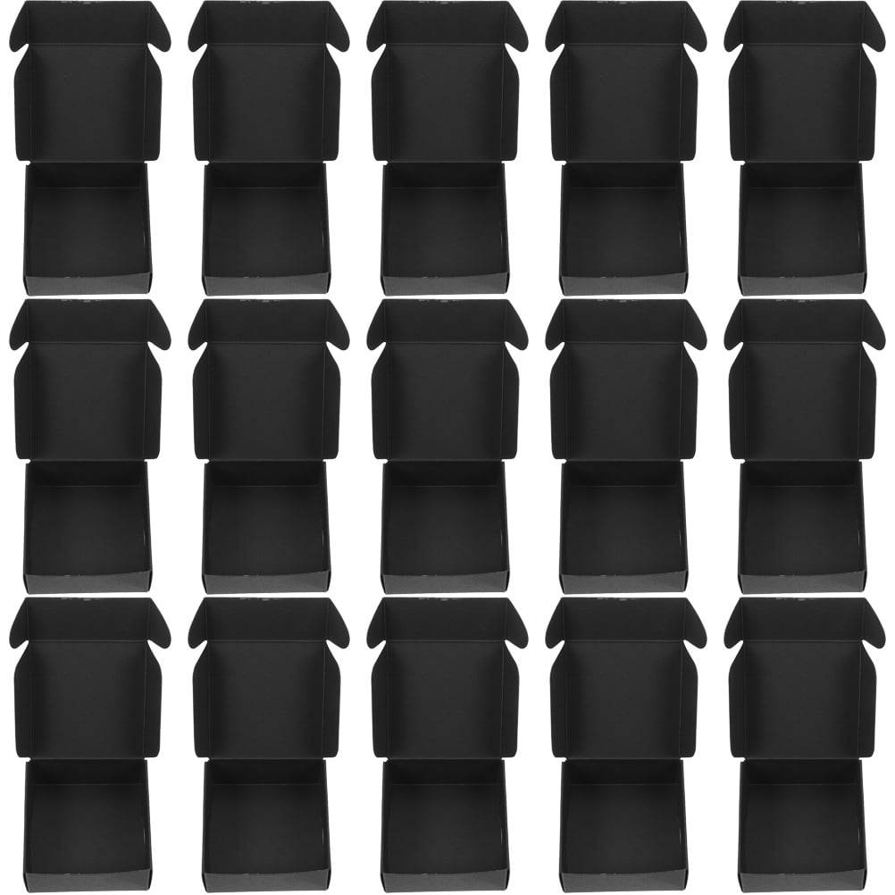 Milisten Mailing Boxes Black 15Set 3.0x7.0x2.9In - Walmart.com