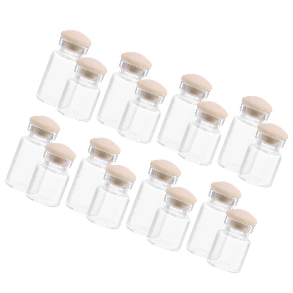 Milisten 16Pcs Miniature Glass Bottle Tiny Glass Jars for Miniature ...