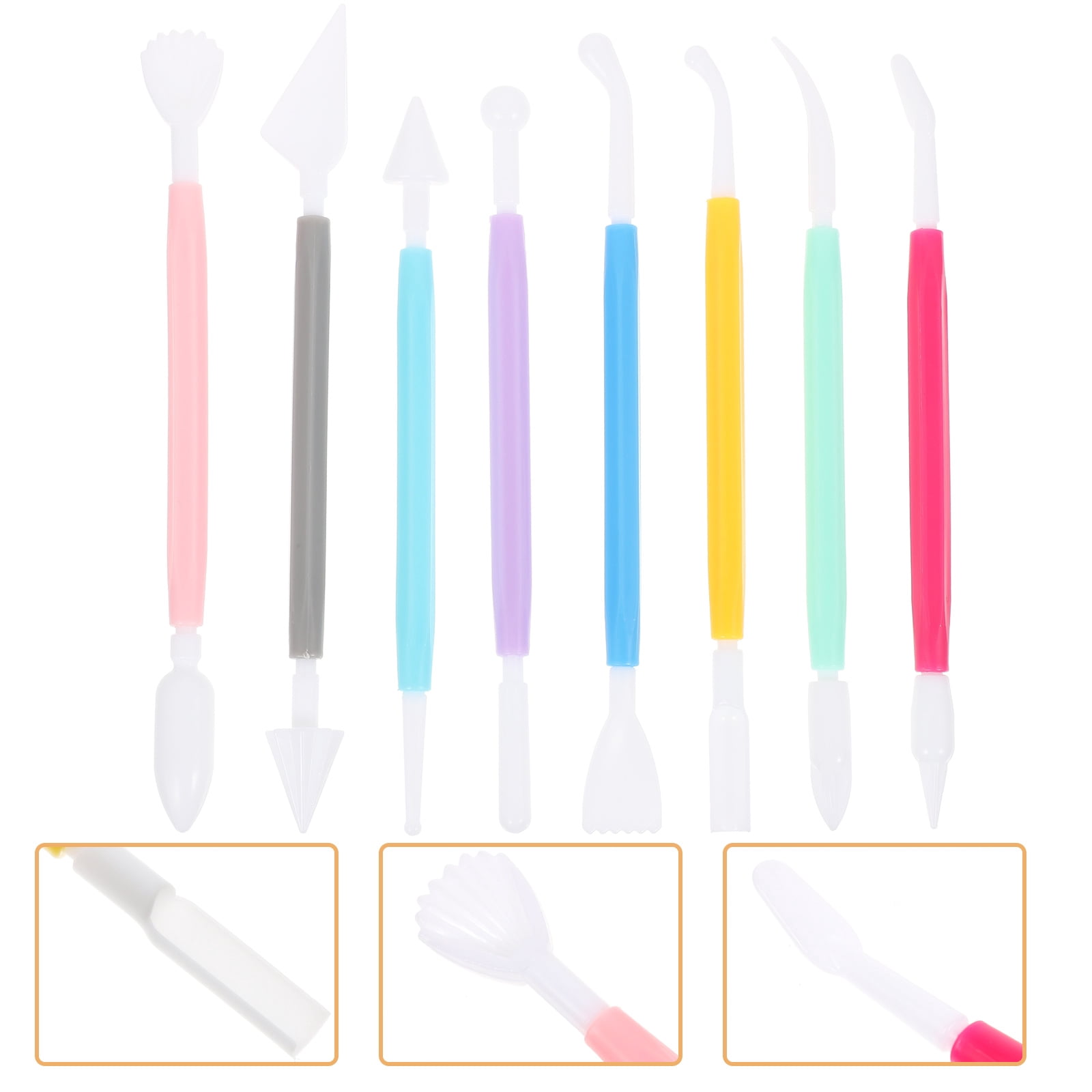 Milisten 16Pcs Reusable Plastic Pottery Tools for Carving Shaping ...