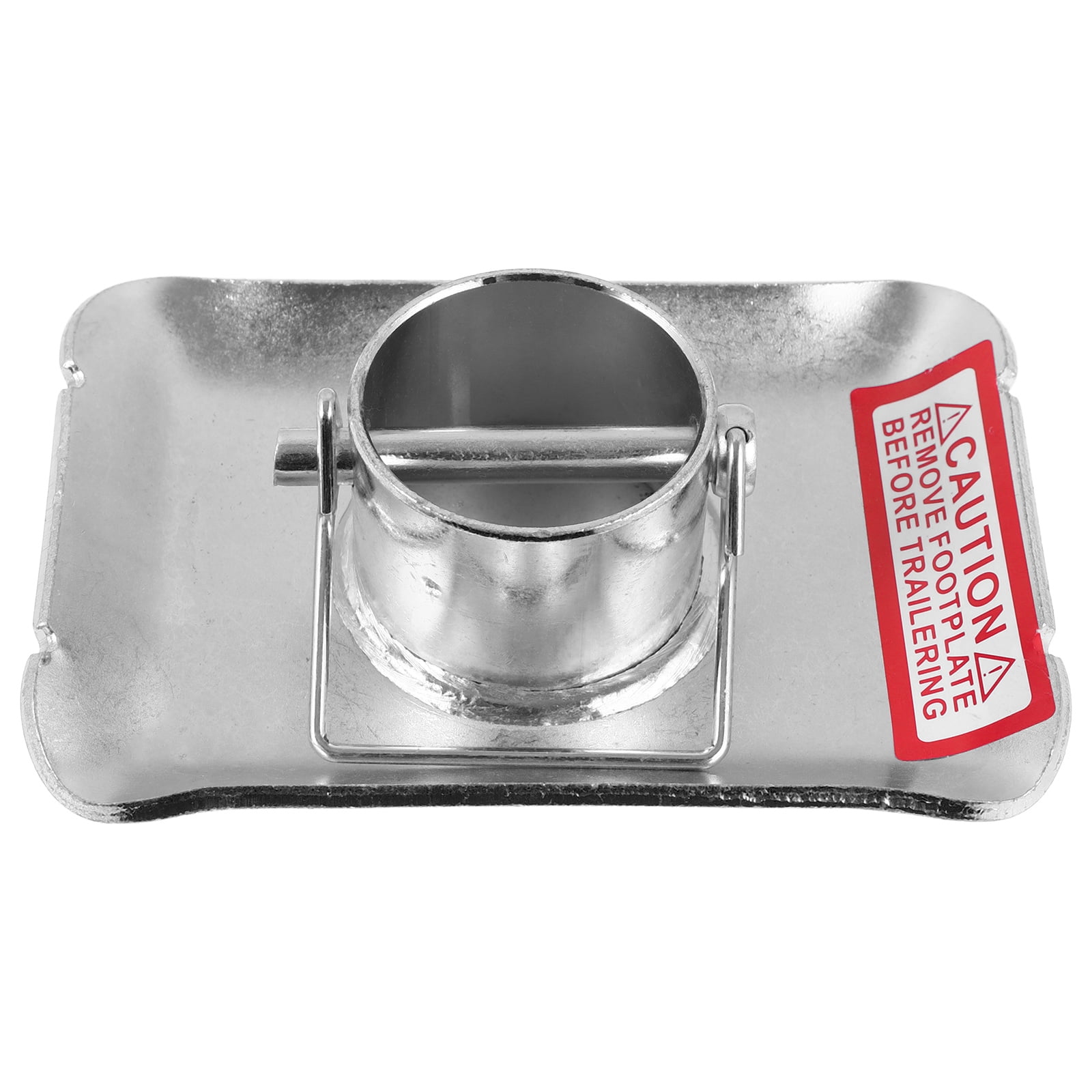 Milisten 1Pack Carbon Steel Trailer Jack Foot Pad Rectangular Silver ...