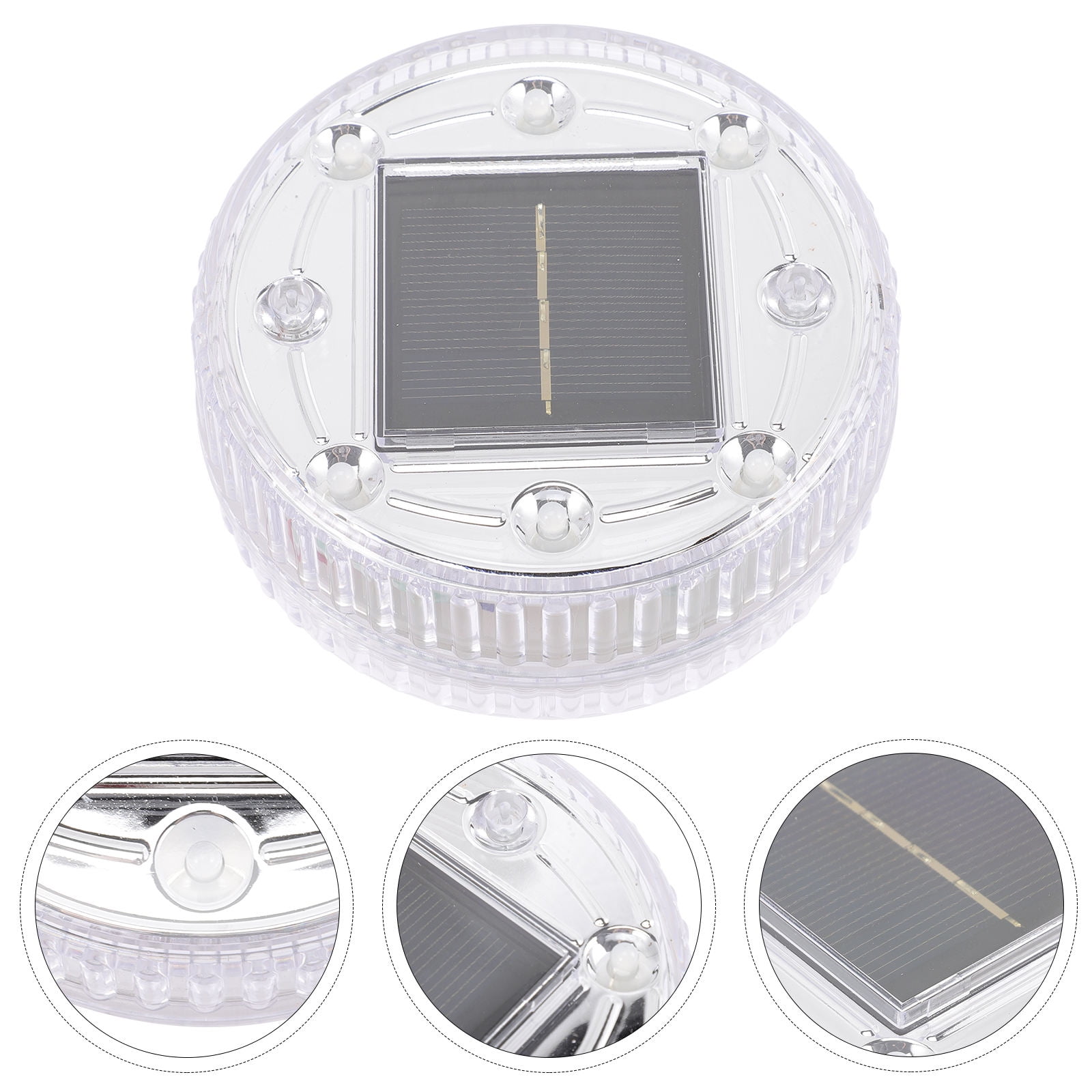 Milisten Solar Pond Light RGB Pool Lighting White Plastic for General ...