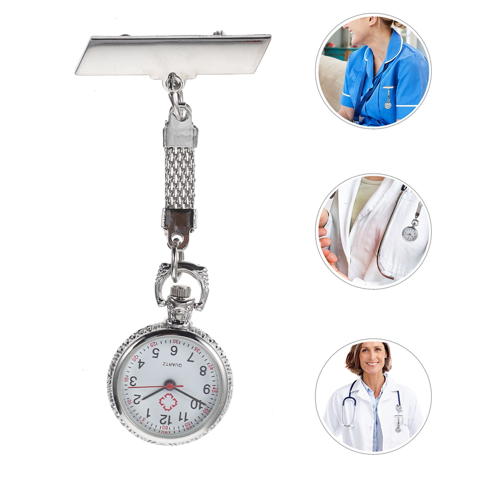 Milisten 1Pack Pocketwatch for Doctors and Nurses Analog Watch Women ...