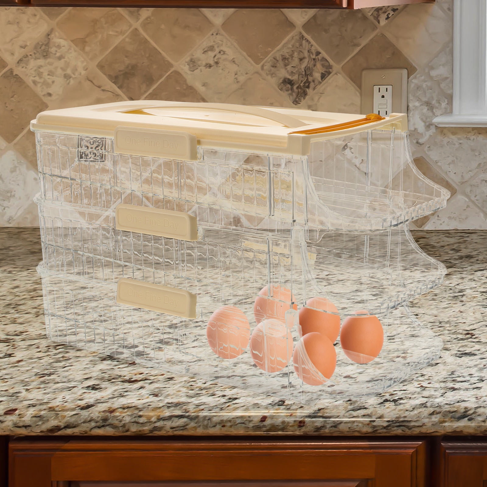 Milisten 1Pcs Egg Box for Refrigerator Easy Monitoring of Egg Supply ...