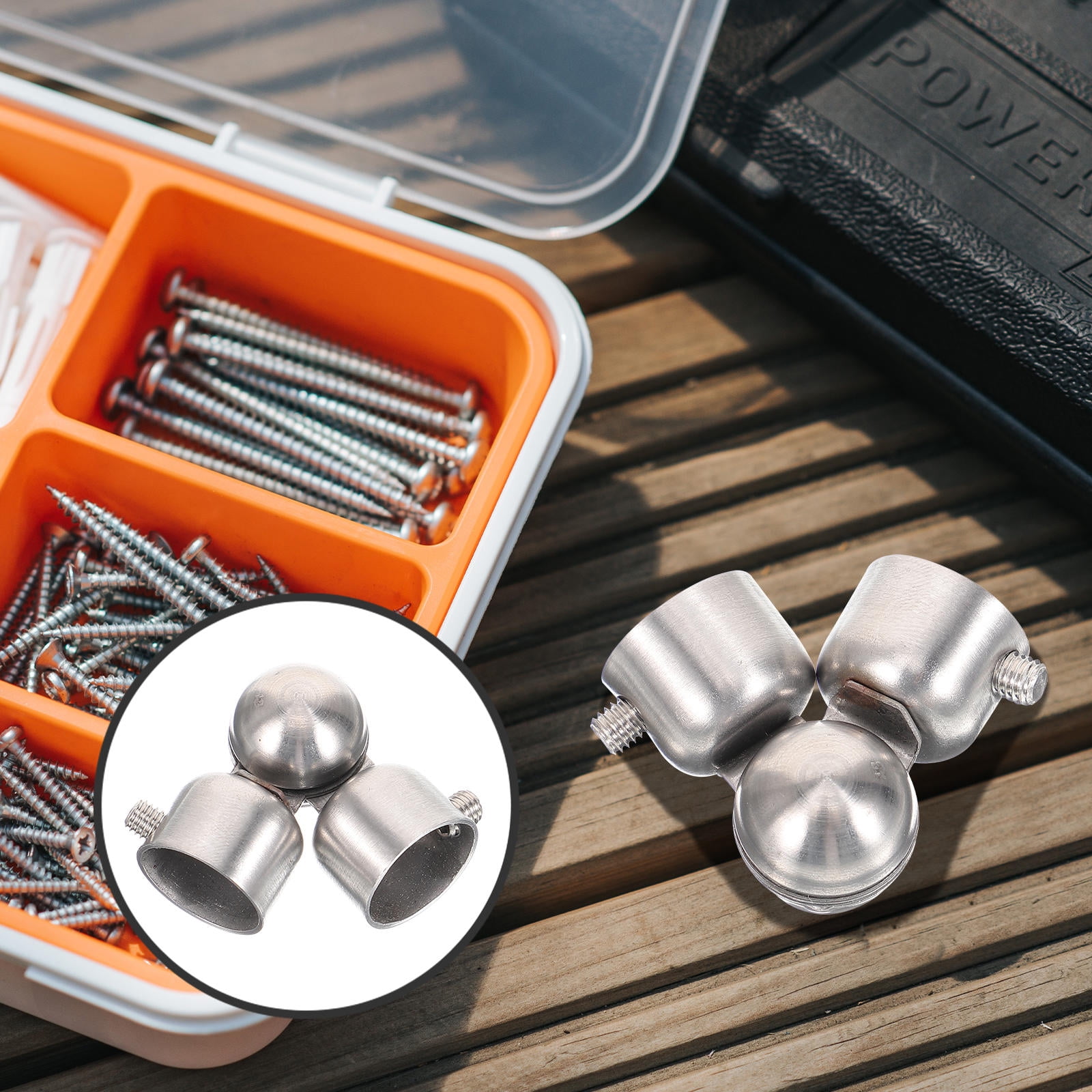 Milisten 1Pcs Round Pipe Connector Smooth Surface Stainless Steel ...