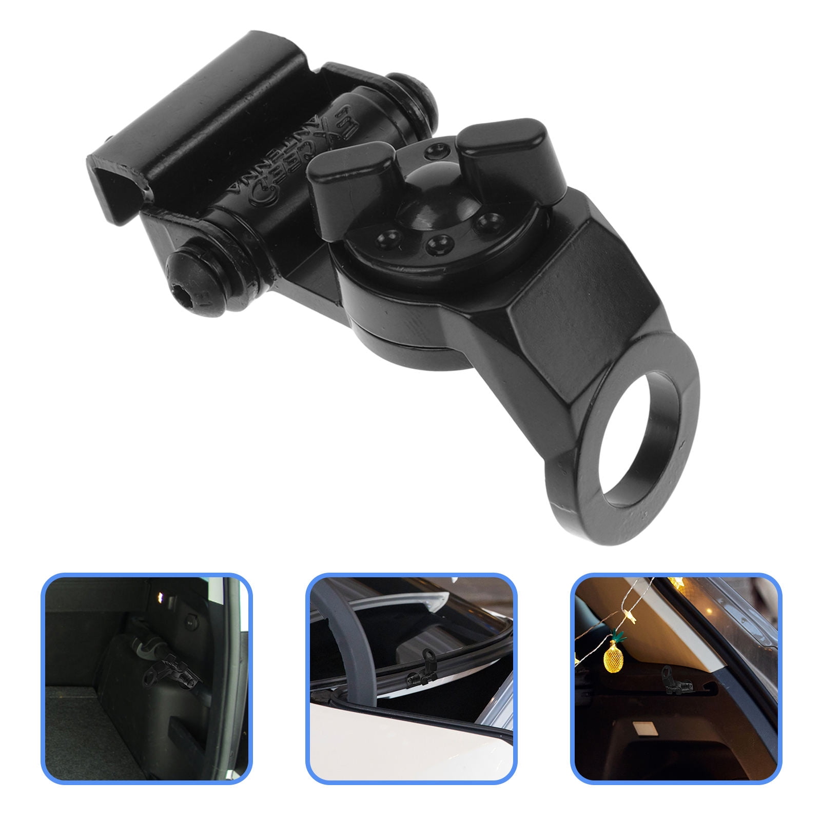 Milisten 1Set Car Antenna Mounting Bracket Base Black Stainless Steel ...