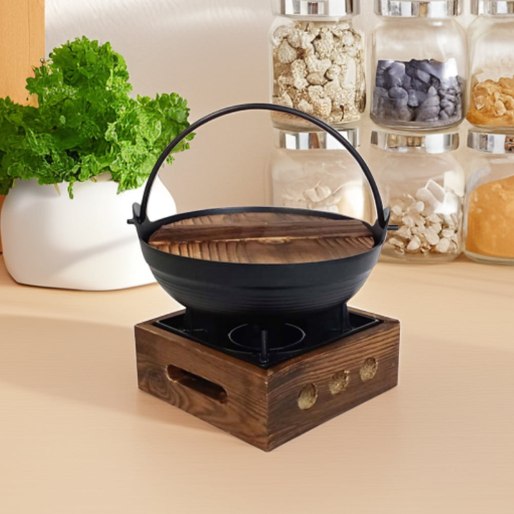 Milisten Cast Iron Cooking Pot Set Japanese Style for Stew, Hot Pot ...