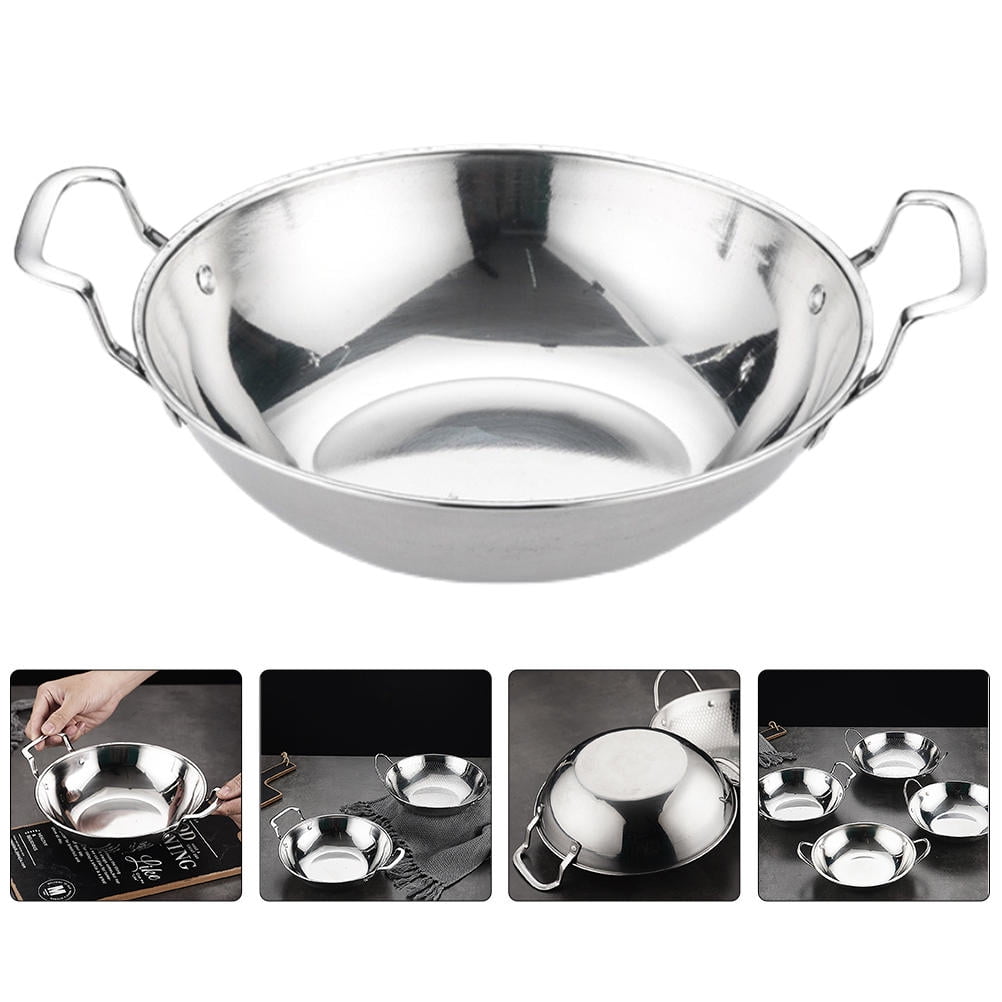 Milisten 1Set Cookware for Kitchen 11.8x7.9x3.9in Stainless Steel Pan ...