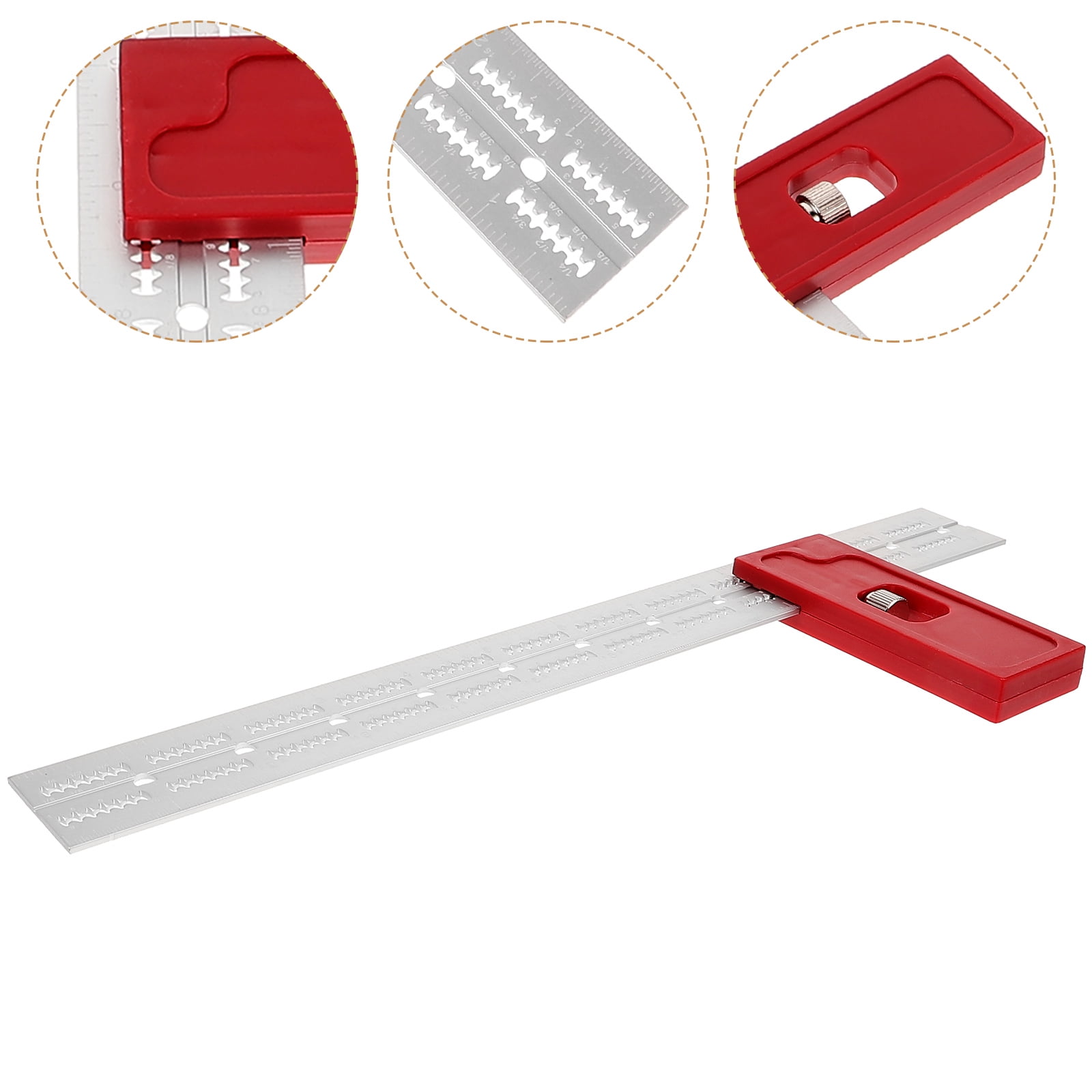 Milisten Woodworking Ruler Measuring Ruler For Woodworking ABS 1Pack 12 ...
